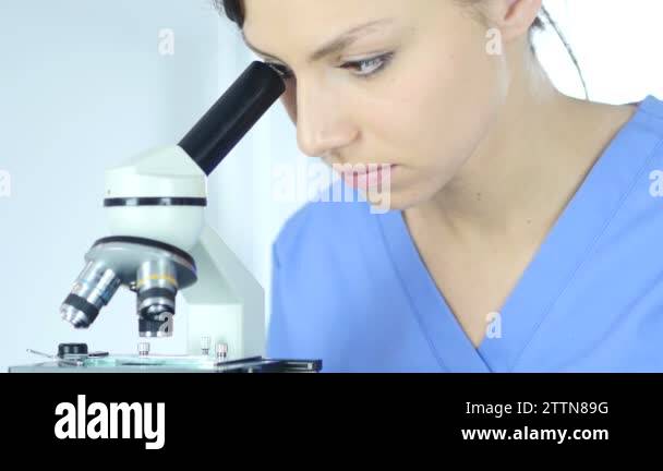 Female doctor using microscope in Stock Videos & Footage - HD and 4K ...
