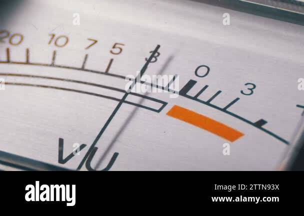 Analog Signal Indicator with Arrow. Meter of the audio signal in ...