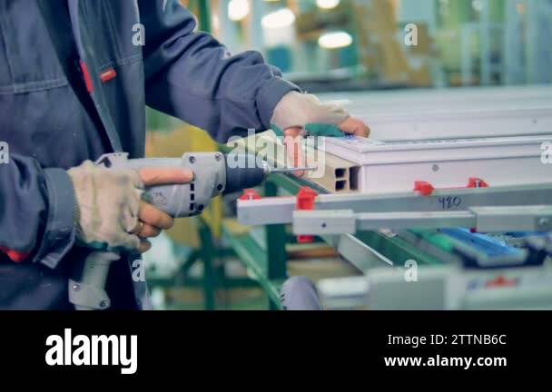 Pvc windows doors manufacturing Stock Videos & Footage - HD and 4K ...