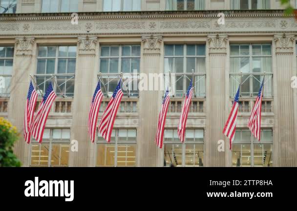 New york row american flags Stock Videos & Footage - HD and 4K Video ...