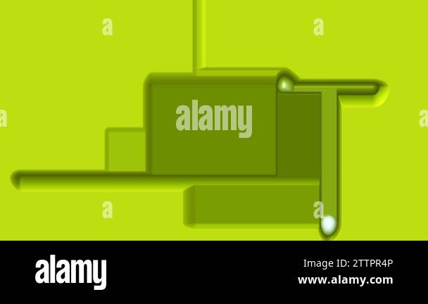 Abstract green animated background with amorphous moving figures ...