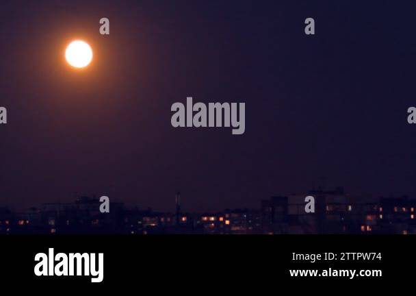 Moon over night city Stock Videos & Footage - HD and 4K Video Clips - Alamy