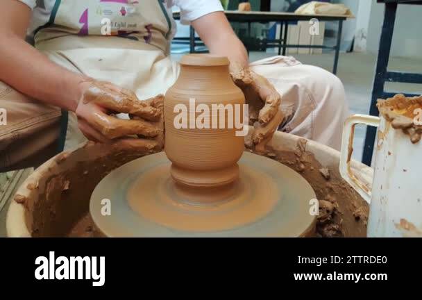Closeup pottery artist hands making Stock Videos & Footage - HD and 4K ...