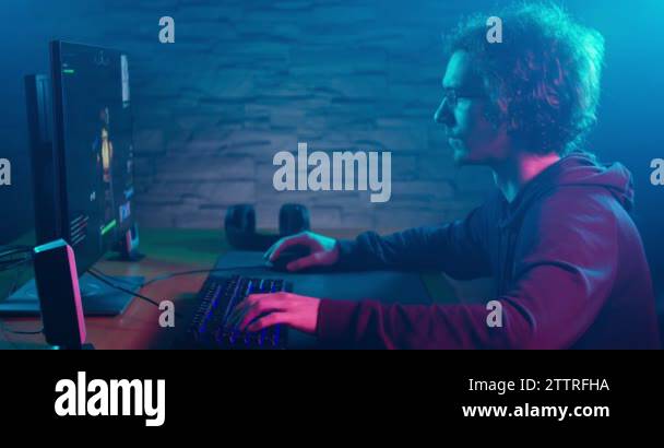 Addicted gamer Stock Videos & Footage - HD and 4K Video Clips - Alamy