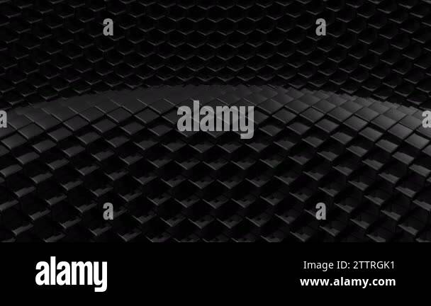 Boxes Formed A Wave. Abstract background, 2 in 1, loop, created in 4K ...