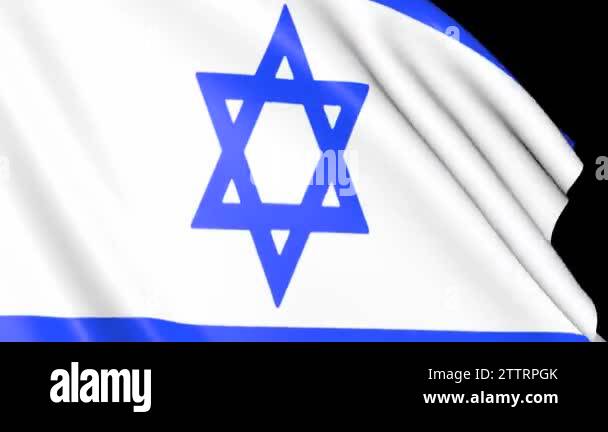 Background Of The Flag Of Israel. The symbol of country is animated ...