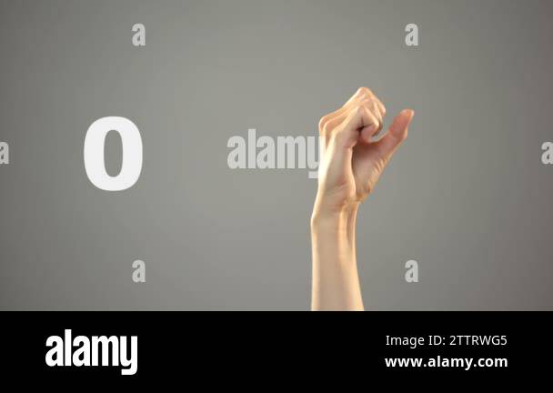 Hand signing 0 to 10 numbers in asl, sign language tutorial for deaf ...