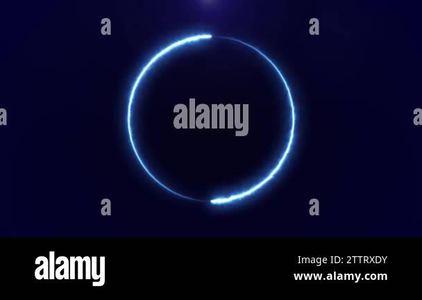 Abstract background screensaver with an electric arc rotates endlessly ...