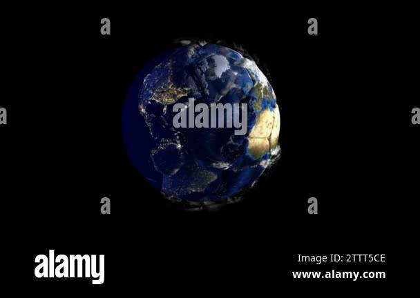 Planet Earth in the form of a ball in space, maps and textures provided ...