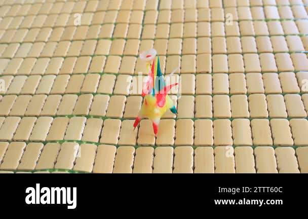 Tohe, the traditional toys in Vietnam made by colored rice powder Stock ...