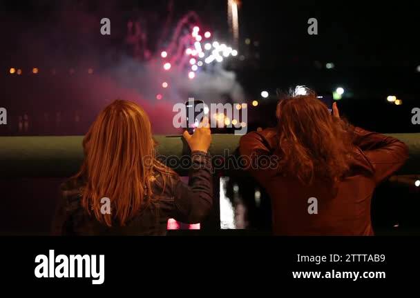 Firework pyrotechnic show Stock Video Footage - Alamy