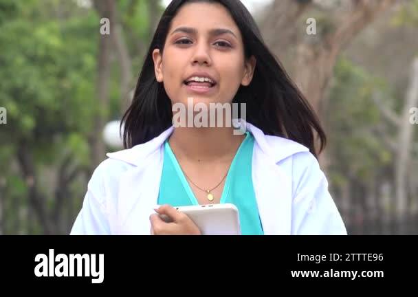 Female Nurse Talking About Health Problems Stock Video Footage - Alamy
