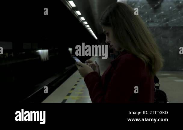 Girl waits subway in Stock Videos & Footage - HD and 4K Video Clips - Alamy
