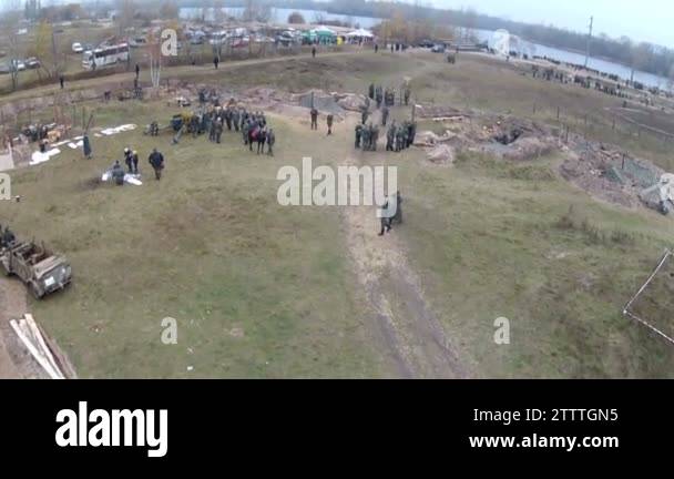 Reconstruction of military scene period 1943 year WW2 in Ukraine ...