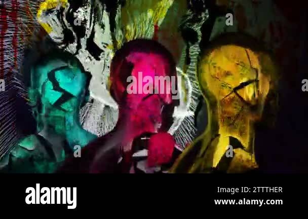 Looped seamless footage for your event, concert, stage design, title ...