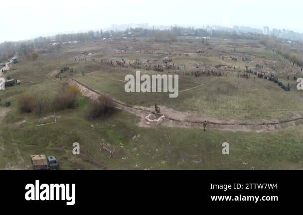 Reconstruction of military scene period 1943 year WW2 in Ukraine ...