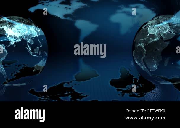 Earth globe rotated on a earth map background (loop Stock Video Footage ...