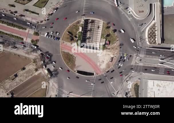 Modern city interchange junction aerial Stock Videos & Footage - HD and ...