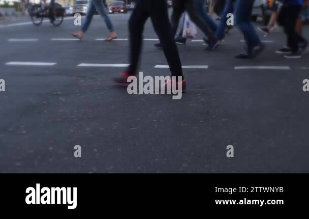 Pedestrian crossing legs Stock Videos & Footage - HD and 4K Video Clips ...