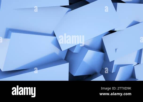 Abstract blue 3d animated cyclic transition screensaver computer render ...