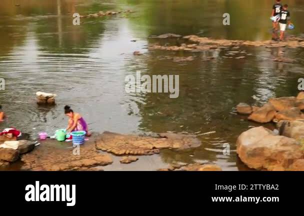 Villagers washing clothes Stock Videos & Footage - HD and 4K Video ...