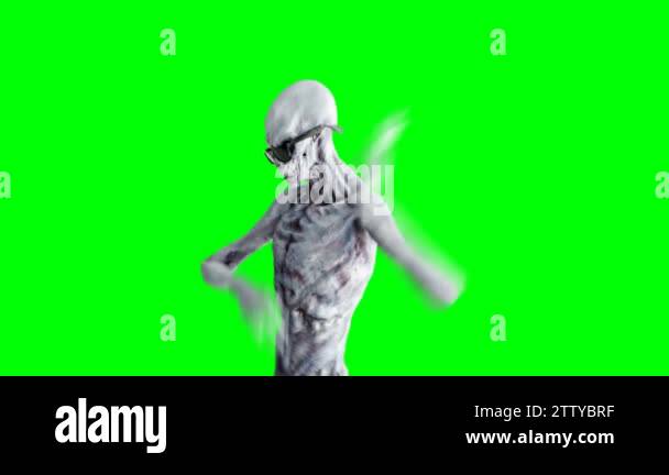Funny alien dancing hip hop. Realistic motion and skin shaders. 4K ...