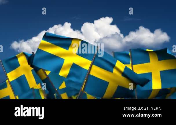 Swedish flags on flag Stock Videos & Footage - HD and 4K Video Clips ...