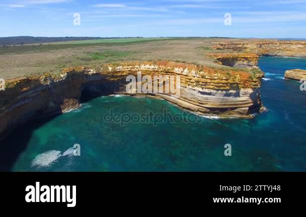 Razorback formation at Loch Ard Gorge along the Great Ocean Road ...