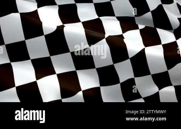 Racing End flag Closeup 1080p Full HD 1920X1080 footage video waving in ...