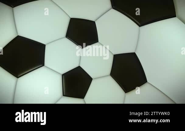Abstract animation of soccer ball. Looped animation. Football ...