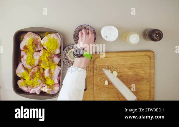 Chef cooking chicken mixing oil Stock Videos & Footage - HD and 4K ...