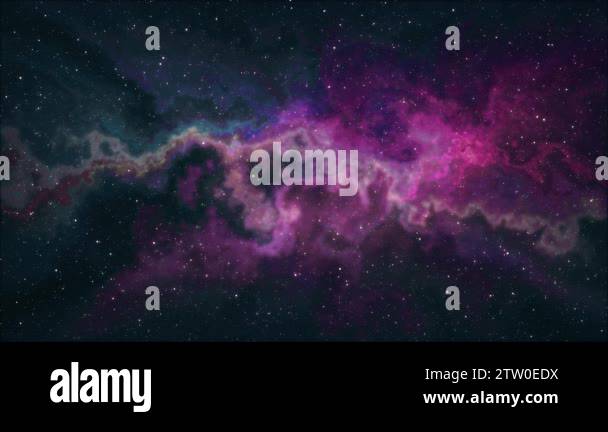 soft moving nebula space stars night sky animation background new ...