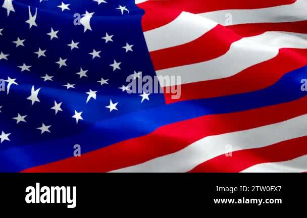 American police waving flag. National 3d Thin Blue Line flag waving ...