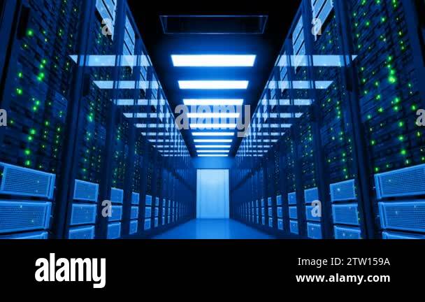 Power Failure in Datacenter. Blackout in Server Room. Electricity ...