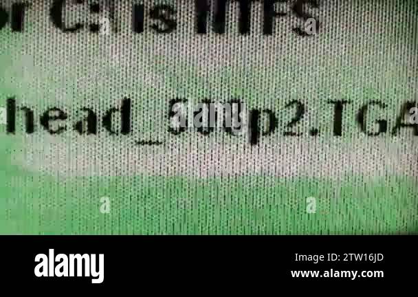 Flashing Error Text 21 A Computer Generated Fast Flickering Strobing Animation Of Computer