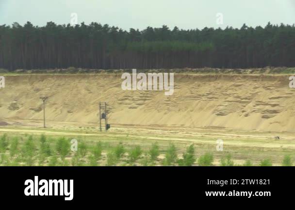 Mining for surface mining extraction of building yellow sand, high ...