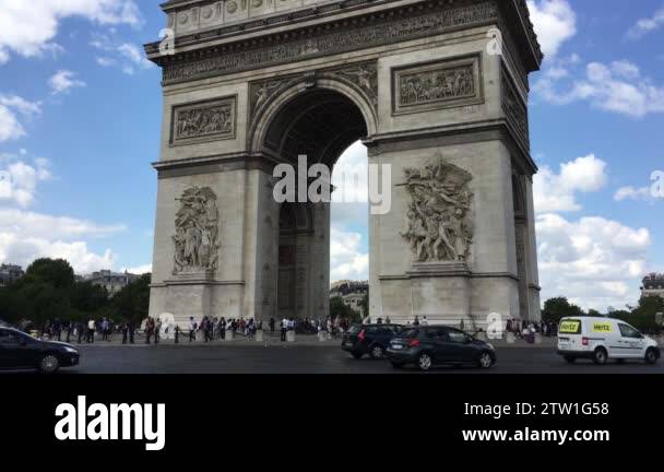 Paris arc de triomphe roundabout Stock Videos & Footage - HD and 4K ...