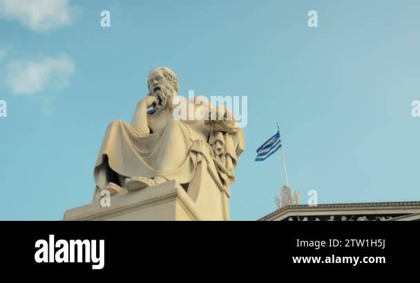SLOW MOTION: greatest philosopher of Greece Socrates reflects on the ...
