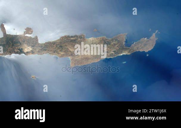 Space view of island of crete Stock Videos & Footage - HD and 4K Video ...