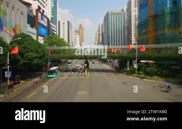 china day time shenzhen traffic panorama 4k Stock Video Footage - Alamy