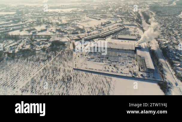 Modern storehouse construction site, the structural steel structure of ...