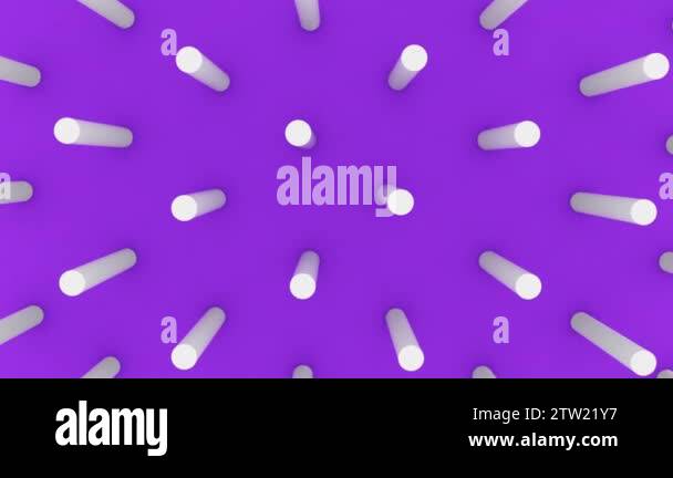 Abstract 3d shapes cylinders background 4k animation. Lopp footage ...