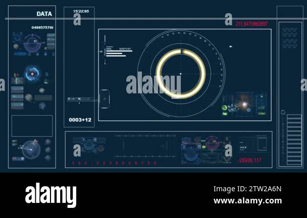 Hud control panel Stock Video Footage - Alamy