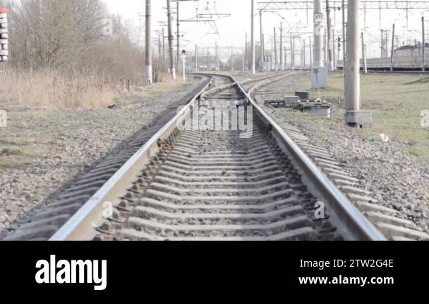 Old railway track as right of way Stock Videos & Footage - HD and 4K ...