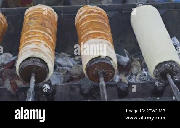 Kalacs hungarian sweet bread hungarian bread Stock Videos & Footage ...