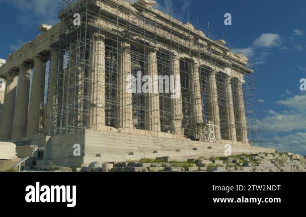 The Parthenon Under Construction. The Acropolis is one of the most important ancient monuments ...