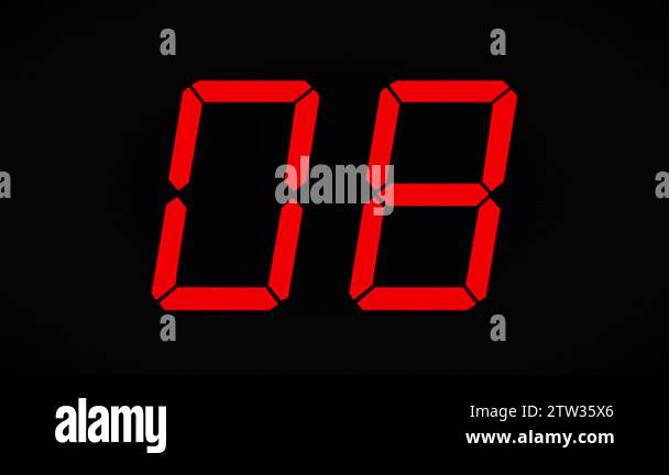 Ten Second Countdown. Clock Countdown Timer Digital - 4K Ultra ...