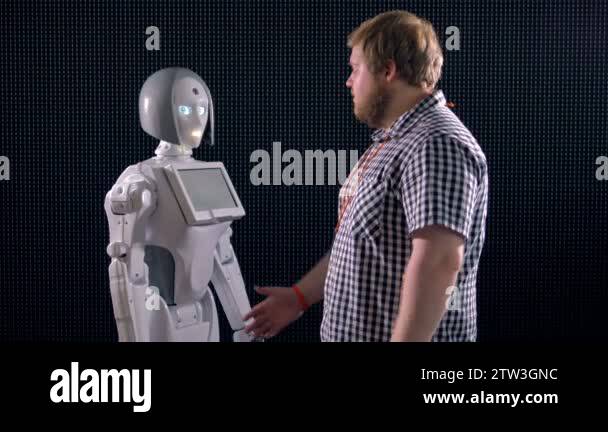 Robot man handshake Stock Videos & Footage - HD and 4K Video Clips - Alamy