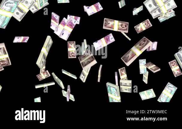 Different bundles money falling Stock Videos & Footage - HD and 4K ...