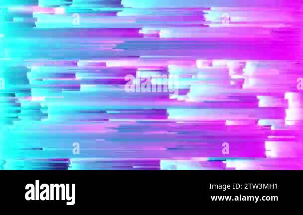 Abstract seamless loop animation of pixel sorting pattern glitch effect ...